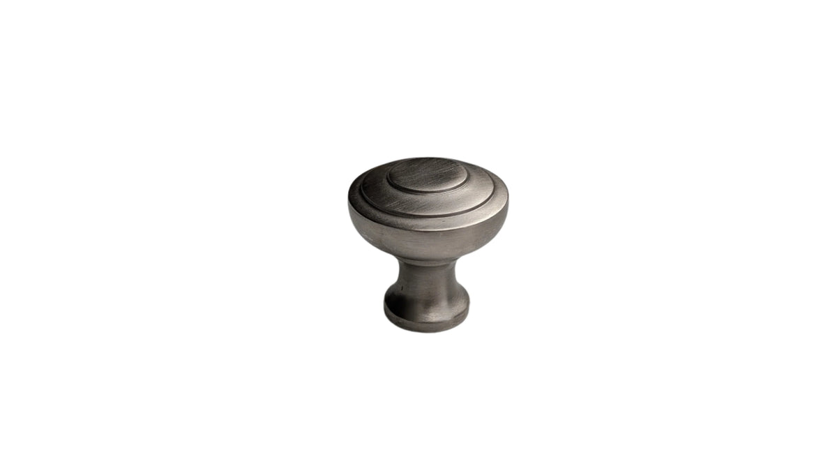 1⅜" (3.4cm) Retro Round Drawer Pull - Steel Finish